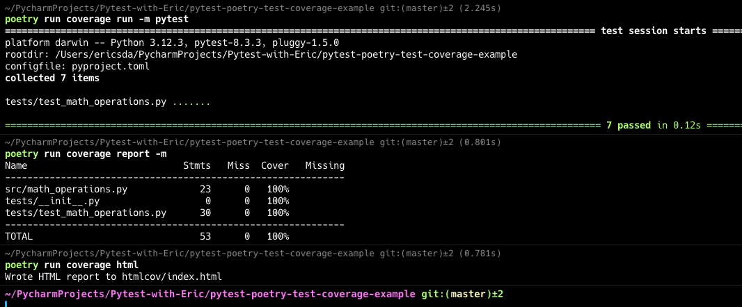 How To Measure And Improve Test Coverage With Poetry And Pytest Pytest With Eric