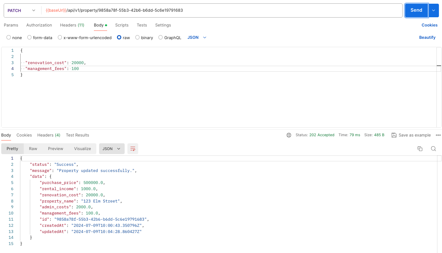 Pytest API Testing Postman Update Property