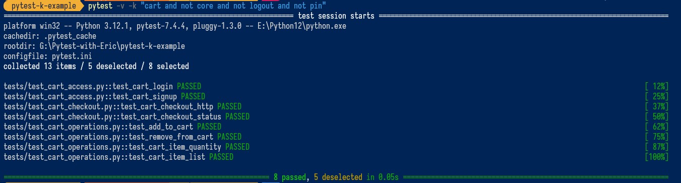 How To Filter Tests Effortlessly With Pytest K Options Pytest With Eric